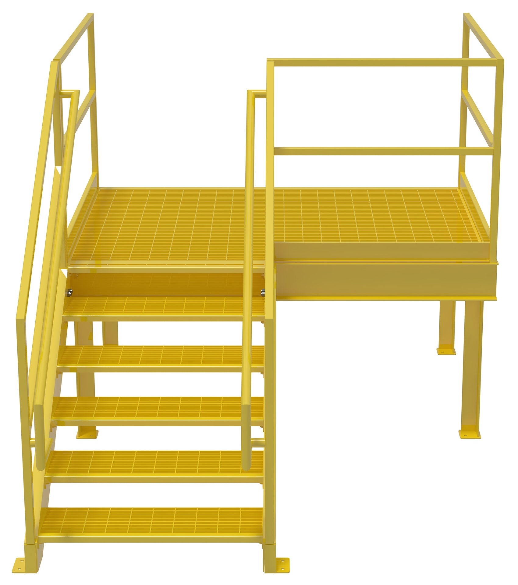 Straight Stair with Oversized Top Landing - Stair Zone
